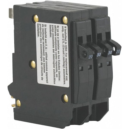 Square D 1P Tandem Plug In Circuit Breaker 30A 120/240VAC QO20303020 | Zoro.com