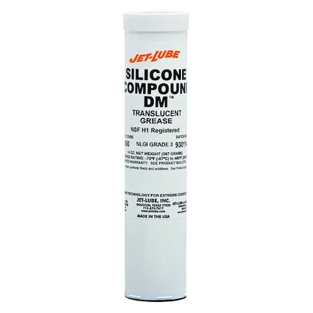 Jet-Lube Dielectric Grease, Silicone DM, 14 Oz. 73550 | Zoro.com