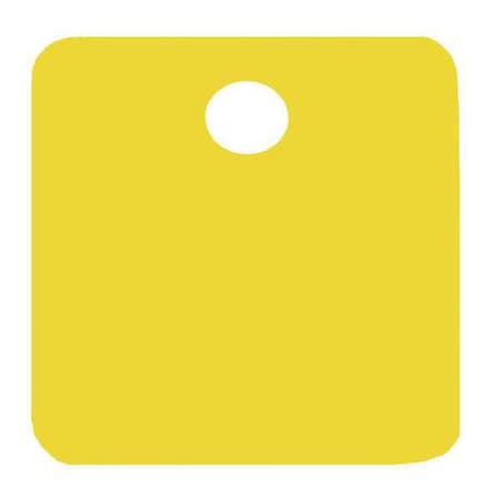 C.H. Hanson Blank Tag, Square, Yellow, PK5 43091 | Zoro.com
