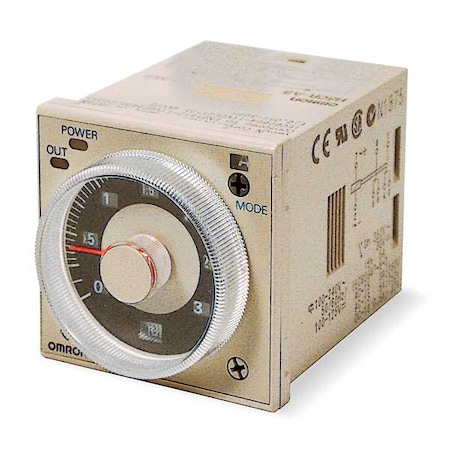 Omron Time Delay Relay, 120 to 240VAC, 5A, DPDT H3CR-A8AC100-240/DC100 ...