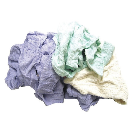 Zoro Select Recycled Terry Cloth Rags 25 lb. Varies, Assorted 515-25N ...