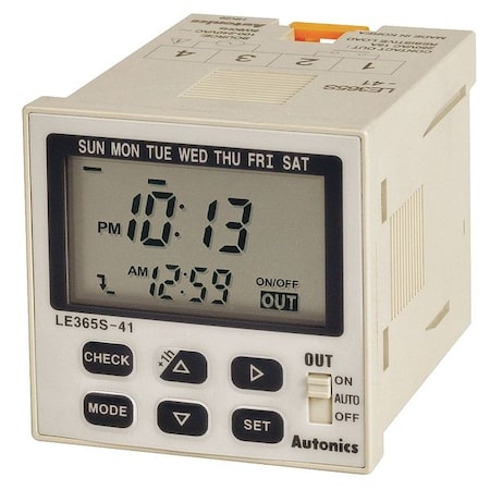 Autonics LCD Digital Timer, Weekly/Yearly Timer LE365S-41 | Zoro.com