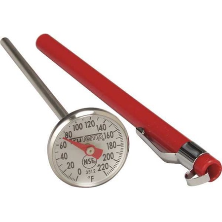 Taylor 5" Analog Chef Thermometer with 0 to 220 (F) 3512 | Zoro.com