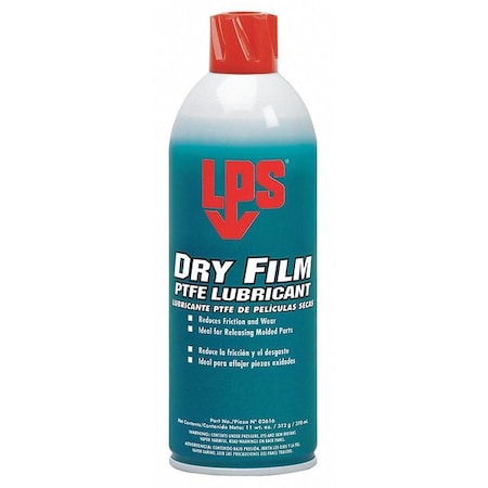 Lps Dry Film PTFE Lubricant, 16oz., Net 11oz. 02616 | Zoro.com