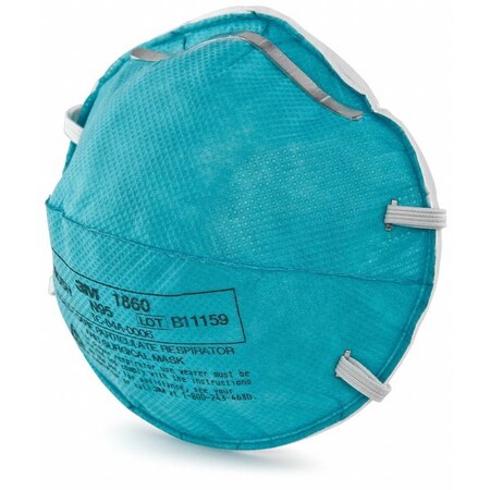 3m N95 Disposable Healthcare Respirator, Universal, Green, PK20 1860 ...