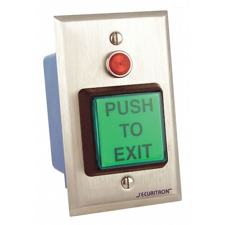 Securitron Push to Exit Button, DPST, Momentary, 5A PB22 | Zoro.com