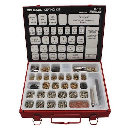 Schlage Pinning Kit, For Lockset Cylinders 40-119 | Zoro.com