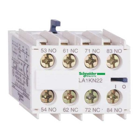 Schneider Electric Contactor+Relay Aux Contact 575Vac 10A LA1KN04 ...