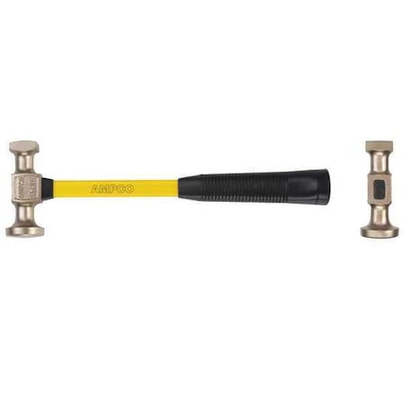 Ampco Sheet Metal Hammer, 1 lb., 14" Overall L H-30FG | Zoro.com