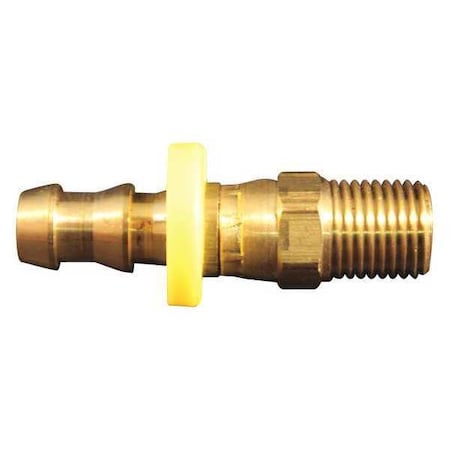 Milton Push-Lock Fitting, 1/4" MNPT, 1/4" ID, PK5 1706-4 | Zoro.com