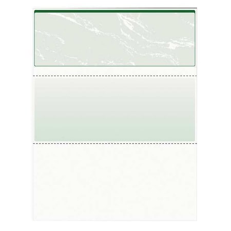 Docugard Security Paper Check, Green Marble, PK500 04502 | Zoro.com