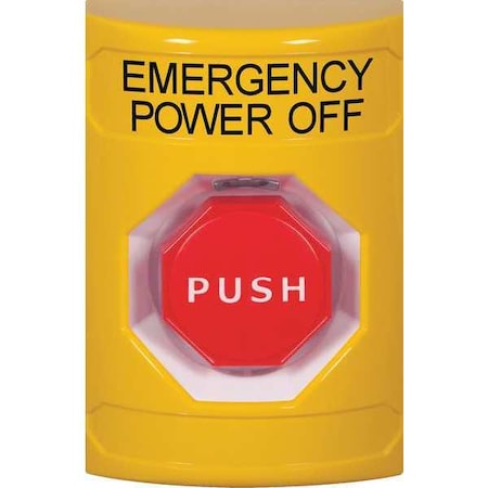Safety Technology International Emergency Power Off Push Button, Yellow ...