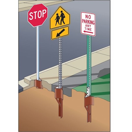 Tapco Traffic Post Breakaway Anchor, Steel 034-00007 | Zoro.com