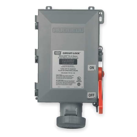 Hubbell Wiring Device-Kellems Pin And Sleeve, Interlock, 60A, UnFused ...